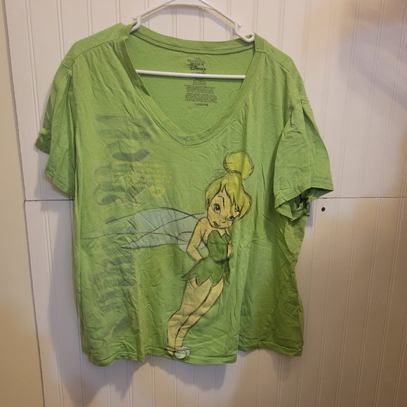 Disney | Tops | Tinkerbell Vneck Top | Poshmark